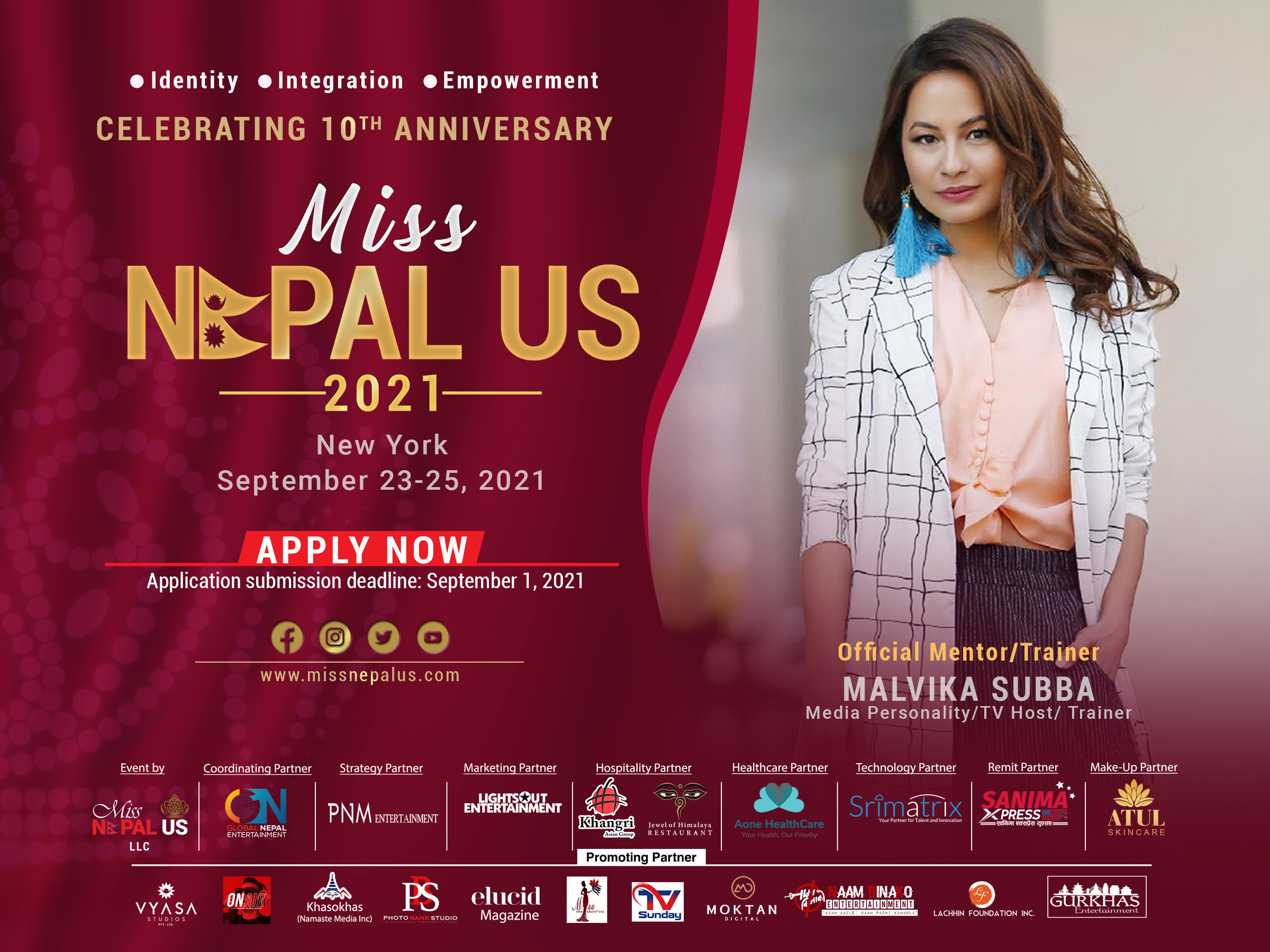 Press Release- Miss Nepal US 2021 Announcement - Miss Nepal US